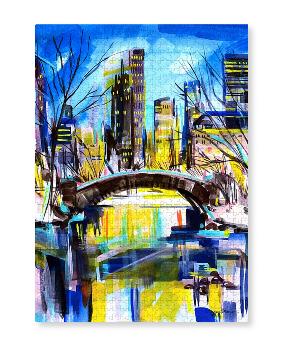 Central Park & City Lights Puzzle (1,000 Pieces) – TravelWriteDraw